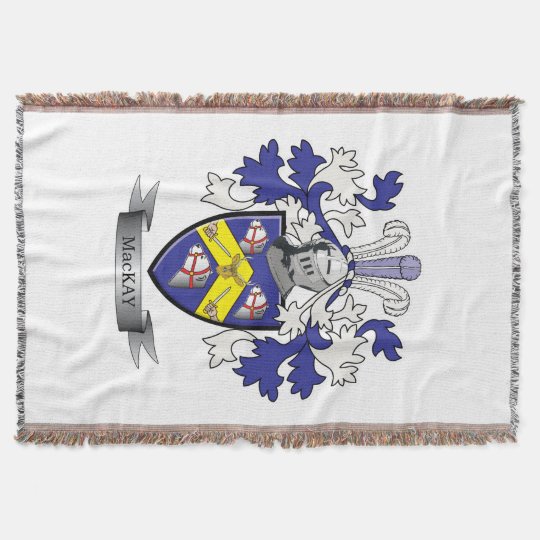 MacKay Family Crest Coat Of Arms Throw Blanket Zazzle MacKay Family Crest Coat Of Arms Throw Blanket Zazzle