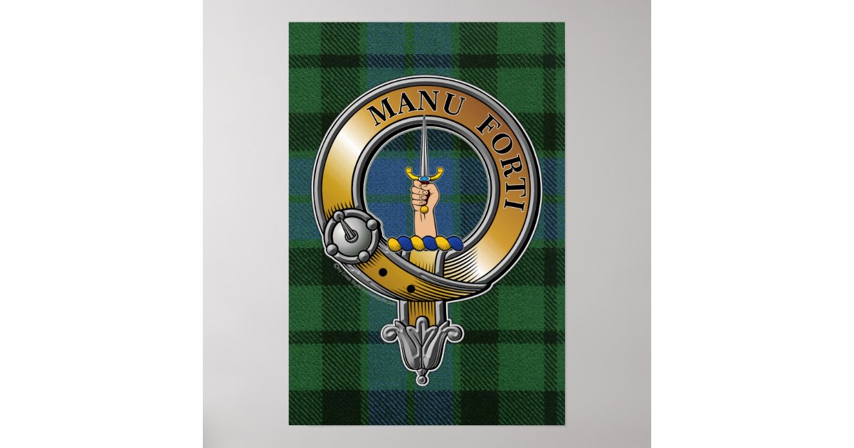 MacKay Tartan & Badge Poster | Zazzle