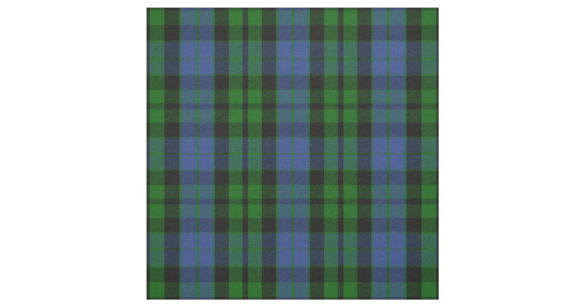 MacKay Tartan Print Fabric | Zazzle