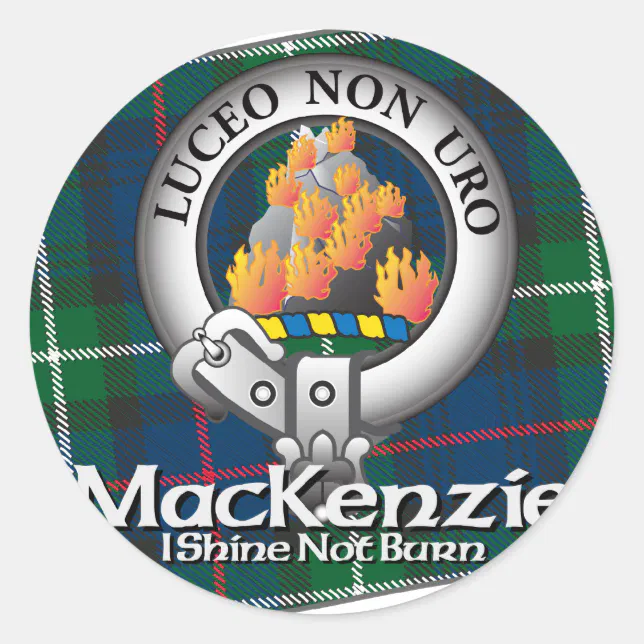 Mackenzie Clan Classic Round Sticker | Zazzle