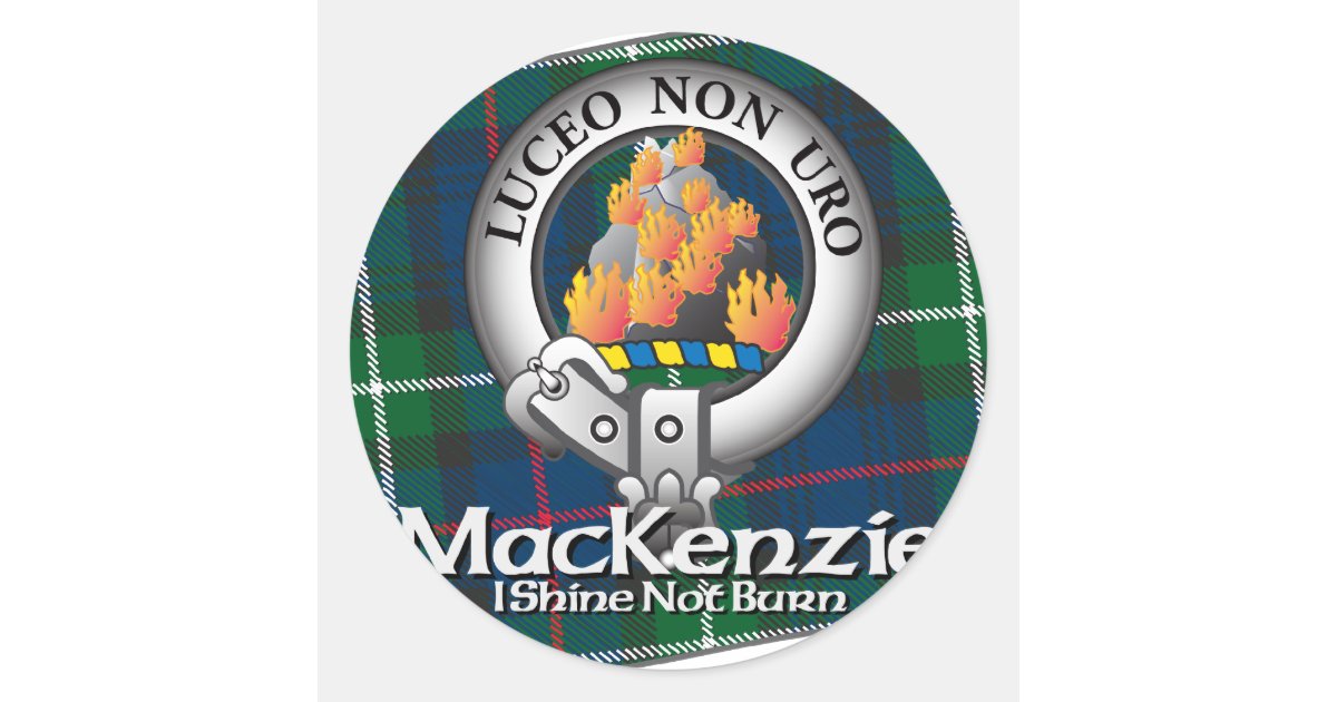 Mackenzie Clan Classic Round Sticker | Zazzle