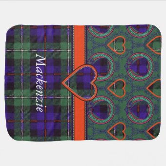 Mackenzie clan Plaid Scottish tartan Swaddle Blanket | Zazzle