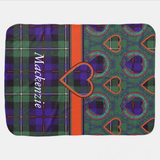 Mackenzie clan Plaid Scottish tartan Swaddle Blanket | Zazzle