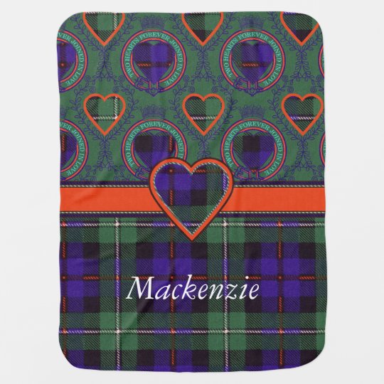 Mackenzie clan Plaid Scottish tartan Swaddle Blanket | Zazzle.com