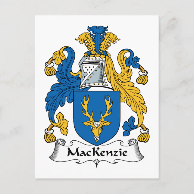 MacKenzie Family Crest Postcard | Zazzle