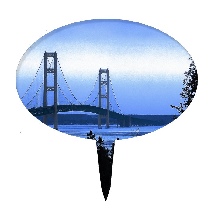 Mackinac Bridge Cake Topper | Zazzle