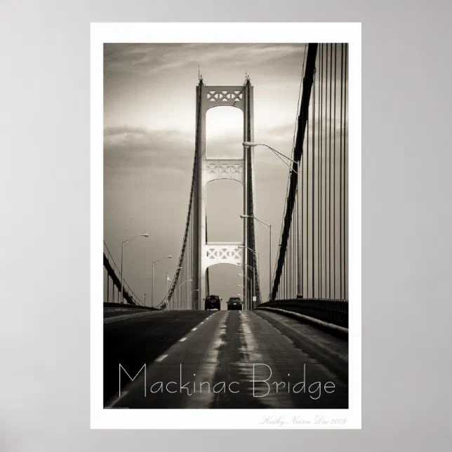 Mackinac Bridge Poster | Zazzle