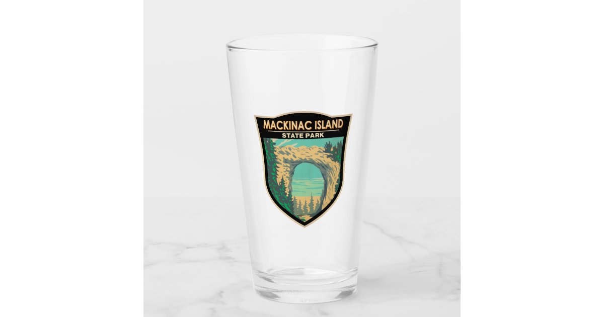 Mackinac Island State Park Michigan Arch Rock Glass | Zazzle