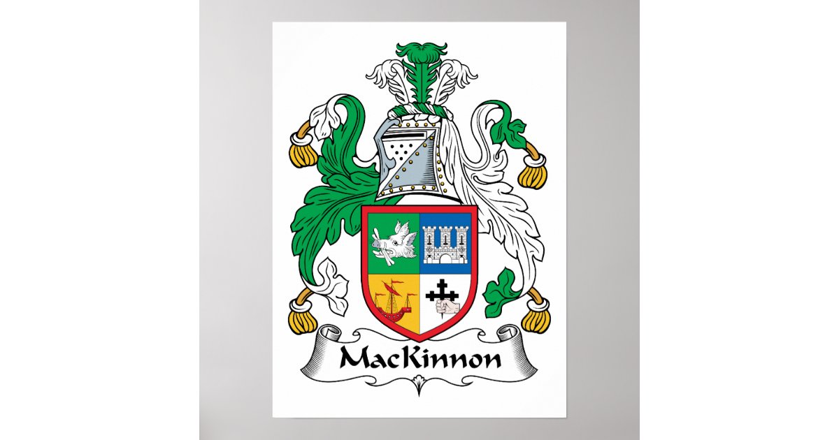 MacKinnon Family Crest Poster | Zazzle