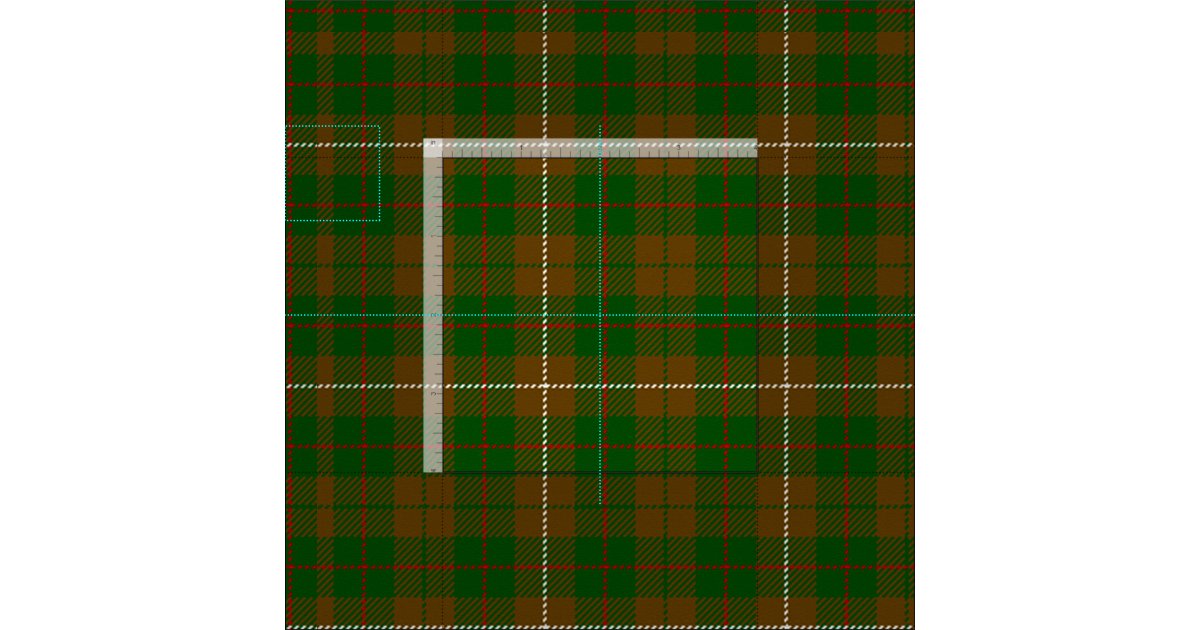 MacKinnon Tartan Green, and Brown Plaid Fabric | Zazzle