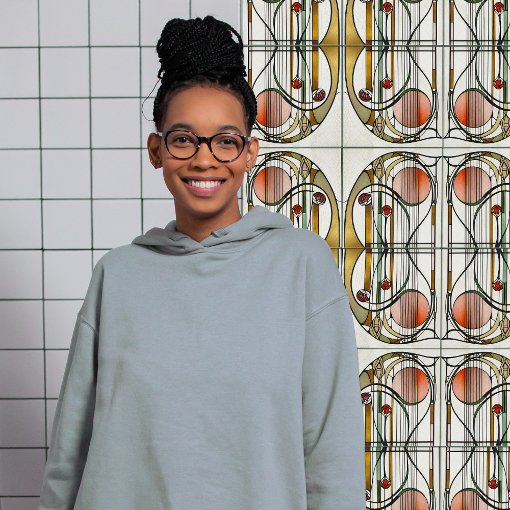 Mackintosh Art Deco Abstract Floral Wall Decor Cer Ceramic Tile | Zazzle