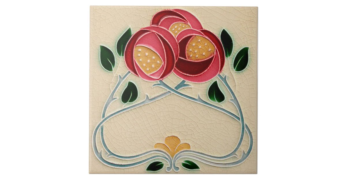 Mackintosh Rose Ceramic Ceramic Tile | Zazzle