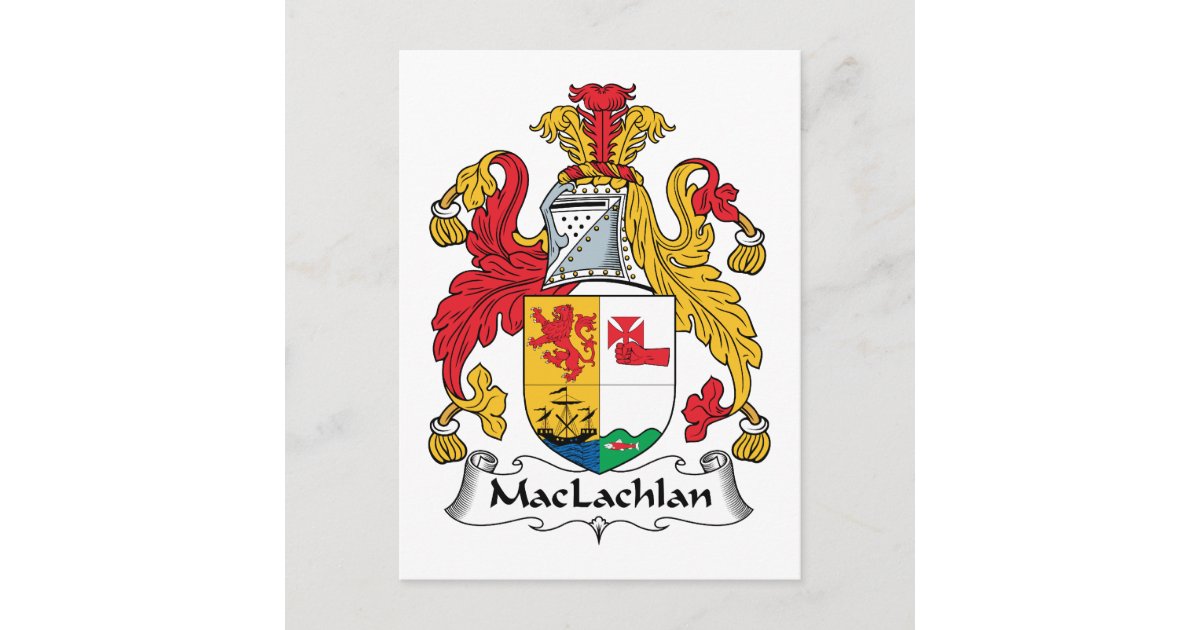 MacLachlan Family Crest Postcard | Zazzle