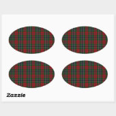 MacLean / McLean Clan Family Tartan Oval Sticker | Zazzle