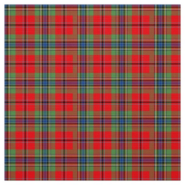 Maclean Tartan Scottish Modern MacLean of Duart Fabric | Zazzle