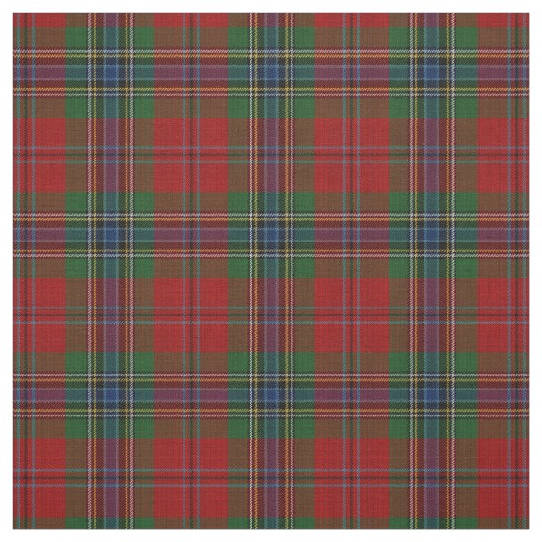 Clan MacLean of Duart Tartan Fabric | Zazzle