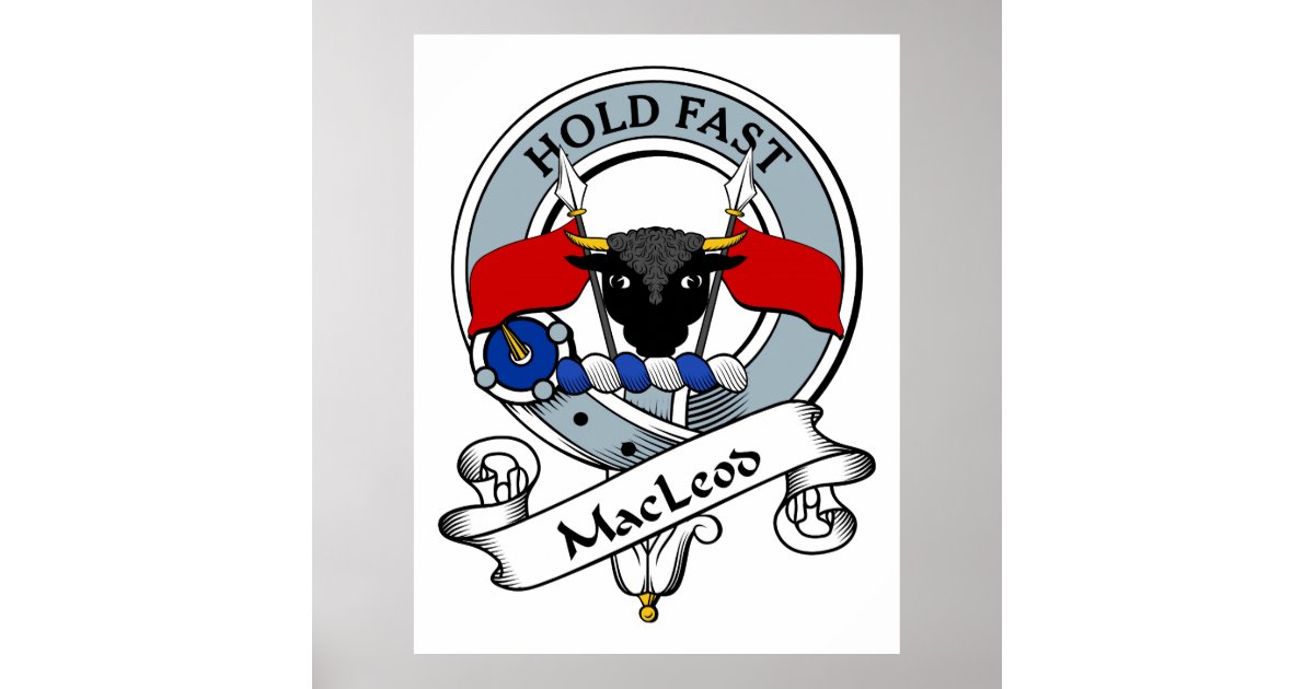 MacLeod Clan Badge Poster | Zazzle