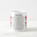 MacLeod, the Origin, the Meaning and the Crest Coffee Mug | Zazzle
