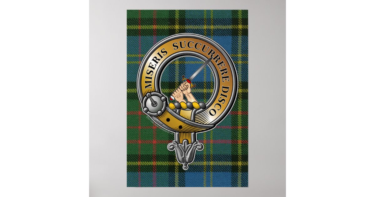MacMillan Tartan & Badge Poster | Zazzle