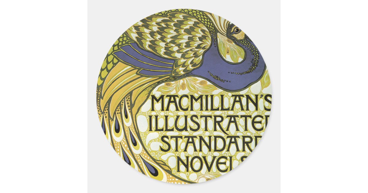 MacMillan's Peacock Edition Classic Round Sticker | Zazzle