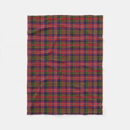 MacPherson Clan Tartan Plaid Fleece Blanket | Zazzle.com