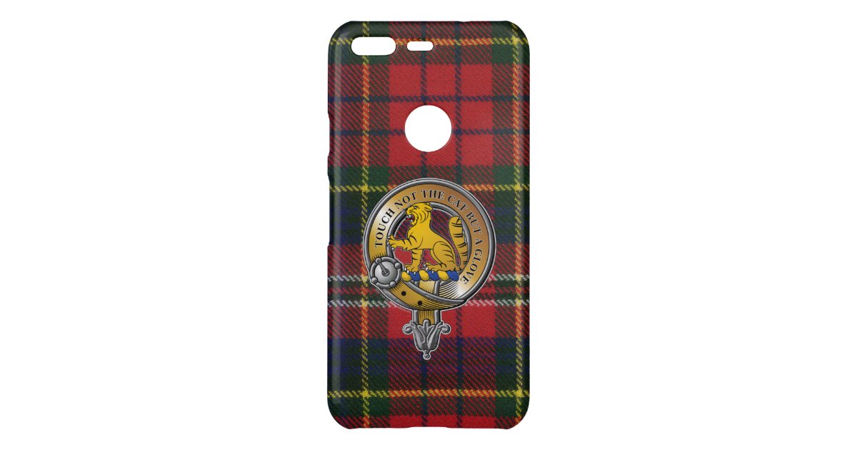MacPherson Tartan & Badge Uncommon Google Pixel Case | Zazzle