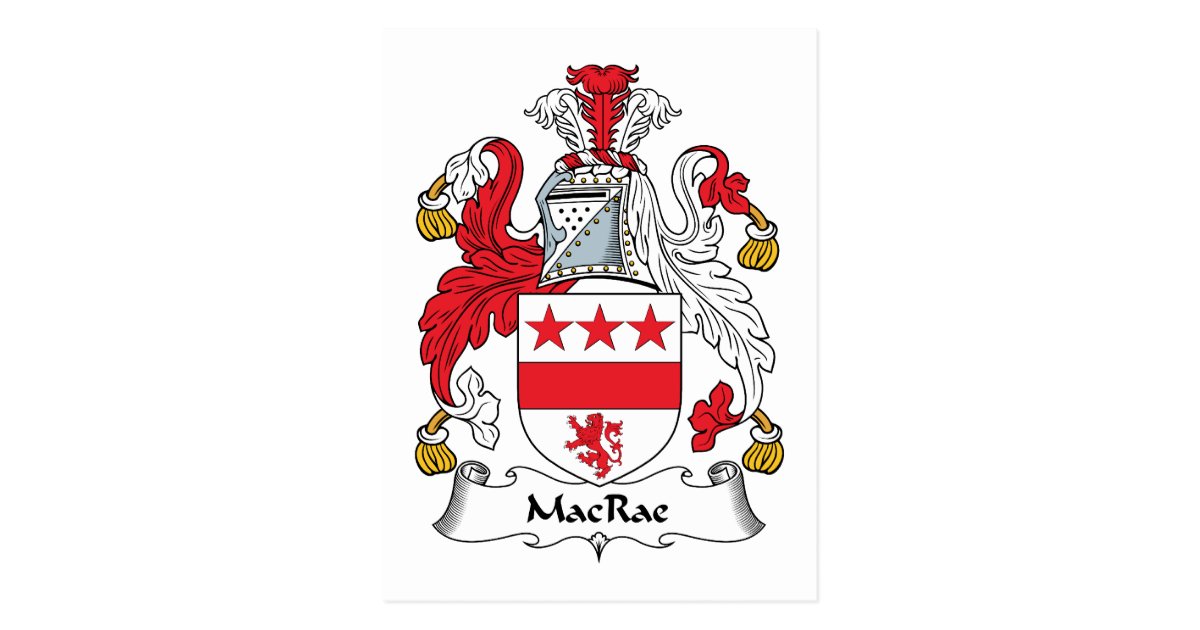 MacRae Family Crest Postcard | Zazzle.com