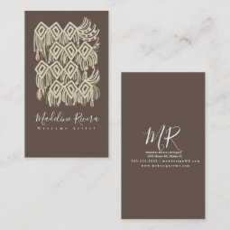 Macrame Artist Handmade Designer Business Card | Zazzle