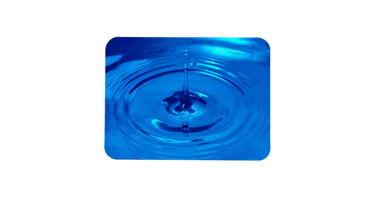 Macro water drop magnet | Zazzle