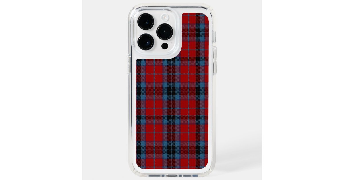 MacTavish Tartan Red and Blue Plaid Speck iPhone Case | Zazzle