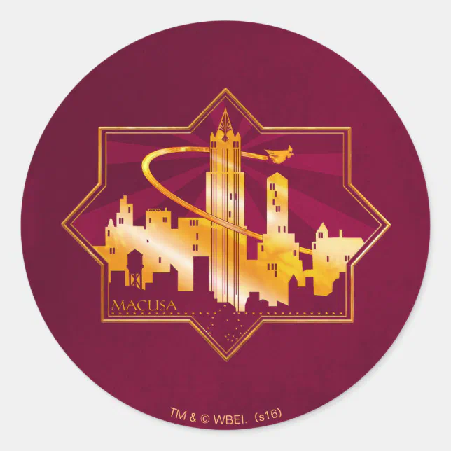 MACUSA™ Graphic Badge Classic Round Sticker | Zazzle