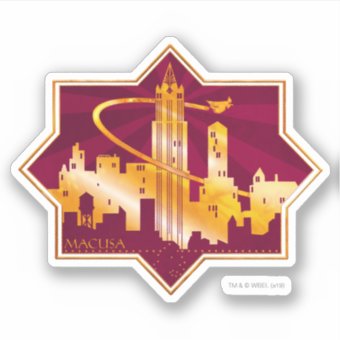 MACUSA™ Graphic Badge Sticker | Zazzle