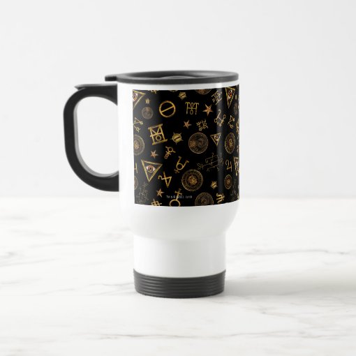 MACUSA™ Magic Symbols And Crests Pattern Travel Mug | Zazzle