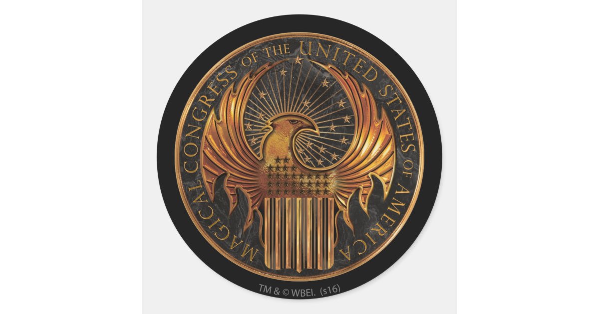 MACUSA™ Medallion Classic Round Sticker | Zazzle