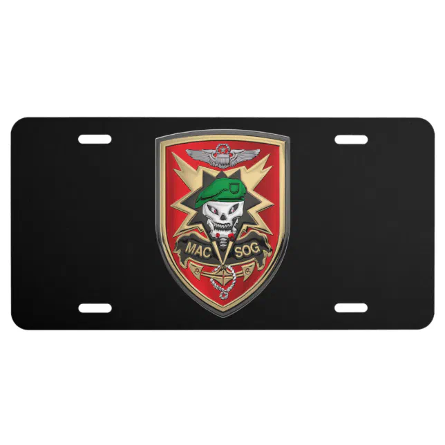 MACV SOG License Plate | Zazzle