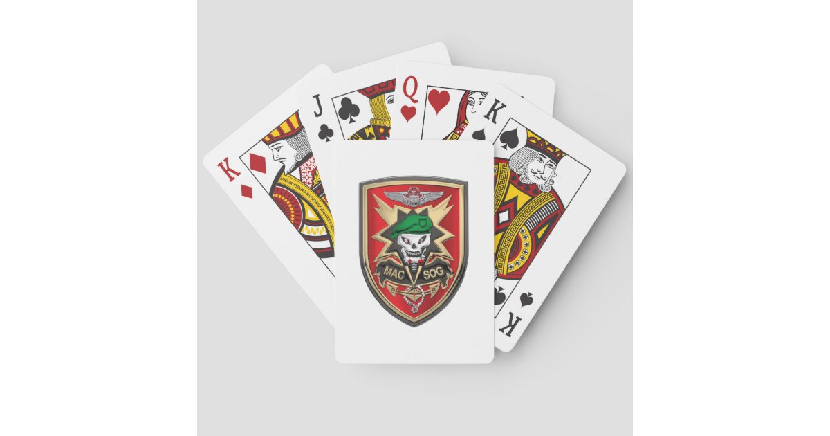 MACV SOG Playing Cards | Zazzle