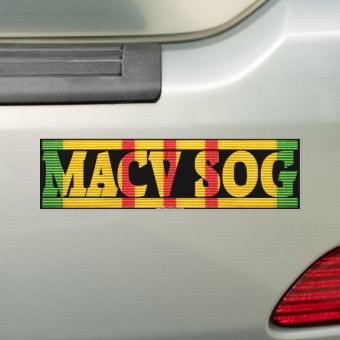 MACV SOG Vietnam Service Ribbon Sticker | Zazzle