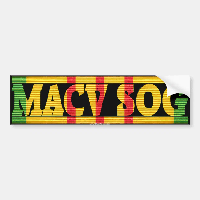 MACV SOG Vietnam Service Ribbon Sticker | Zazzle