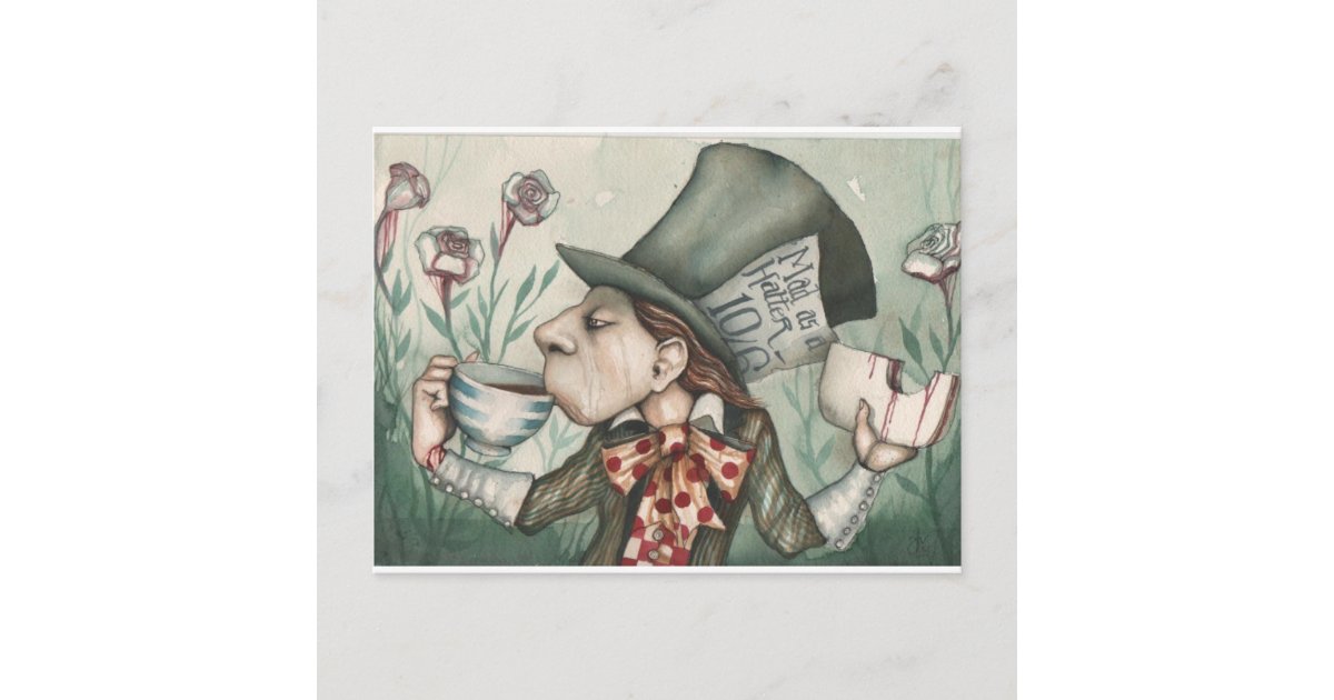 mad hatter 2 postcard | Zazzle