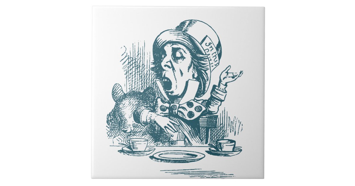 Mad Hatter Tea Party Ceramic Tile | Zazzle
