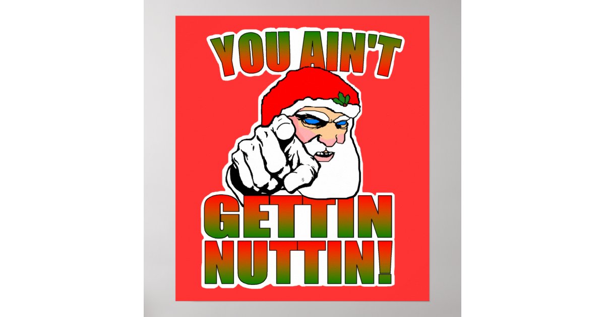 Mad Santa Poster | Zazzle