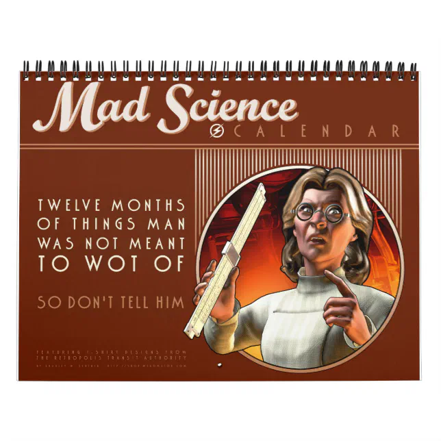 Mad Science Calendar | Zazzle