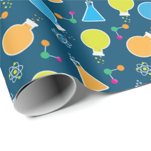 Mad Science Scientist Birthday Party Wrapping Paper | Zazzle