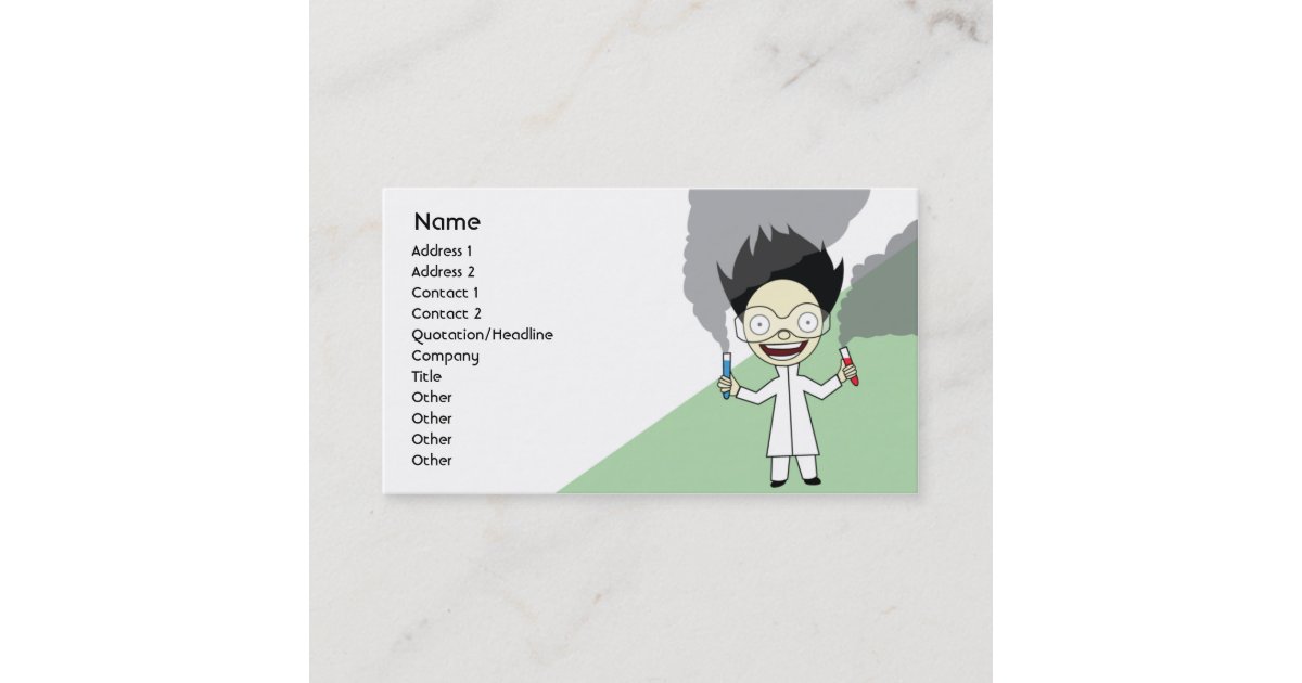 Mad Scientist - Business Business Card | Zazzle
