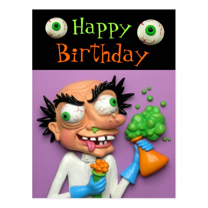 Mad Scientist Party Postcard | Zazzle.com