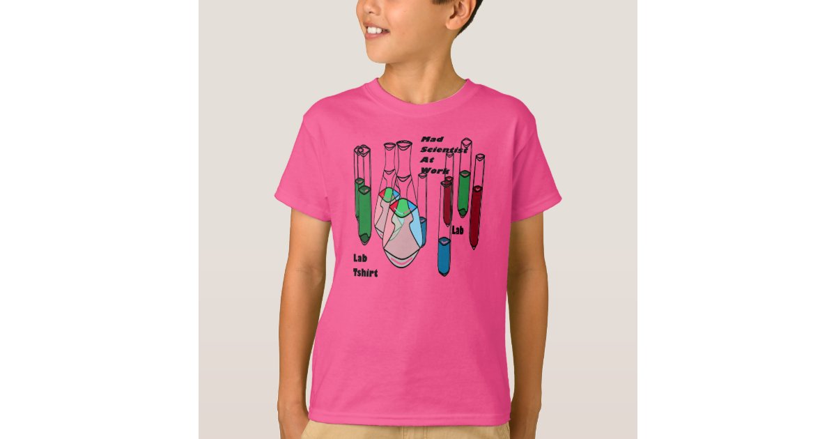 Mad Scientist Science Girls Pink Girly Tshirt 5 | Zazzle