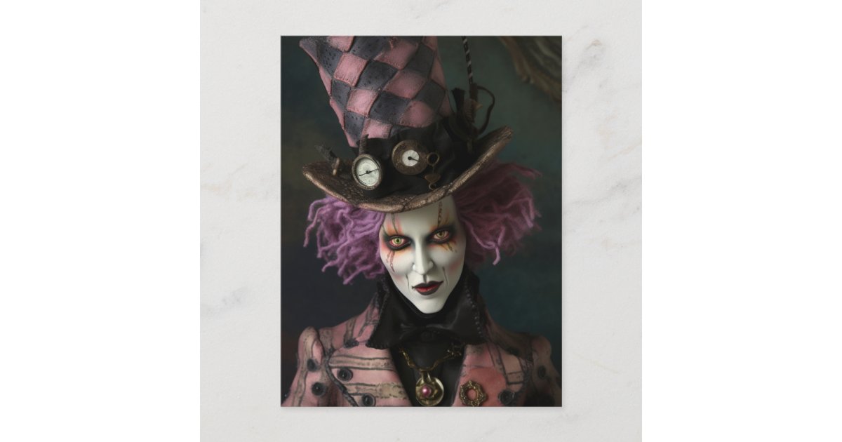 Mad Steampunk Fantasy Man Postcard | Zazzle