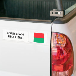 Madagascar Flag Bumper Sticker | Zazzle