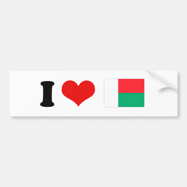 Madagascar Flag Bumper Sticker | Zazzle