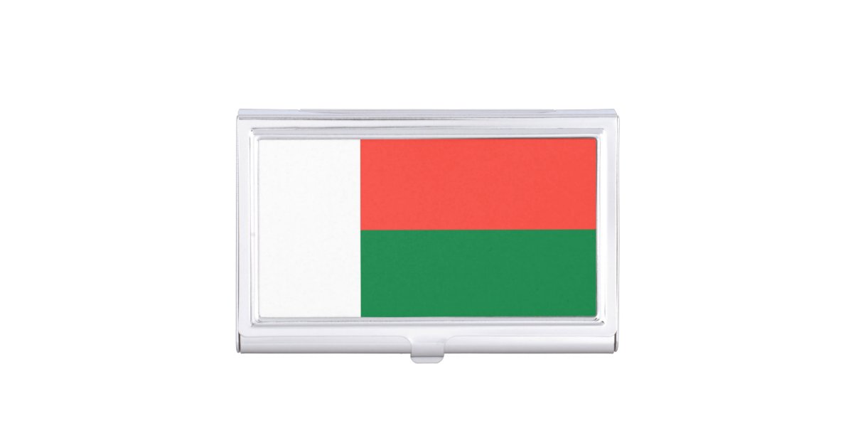 Madagascar Flag Business Card Case | Zazzle